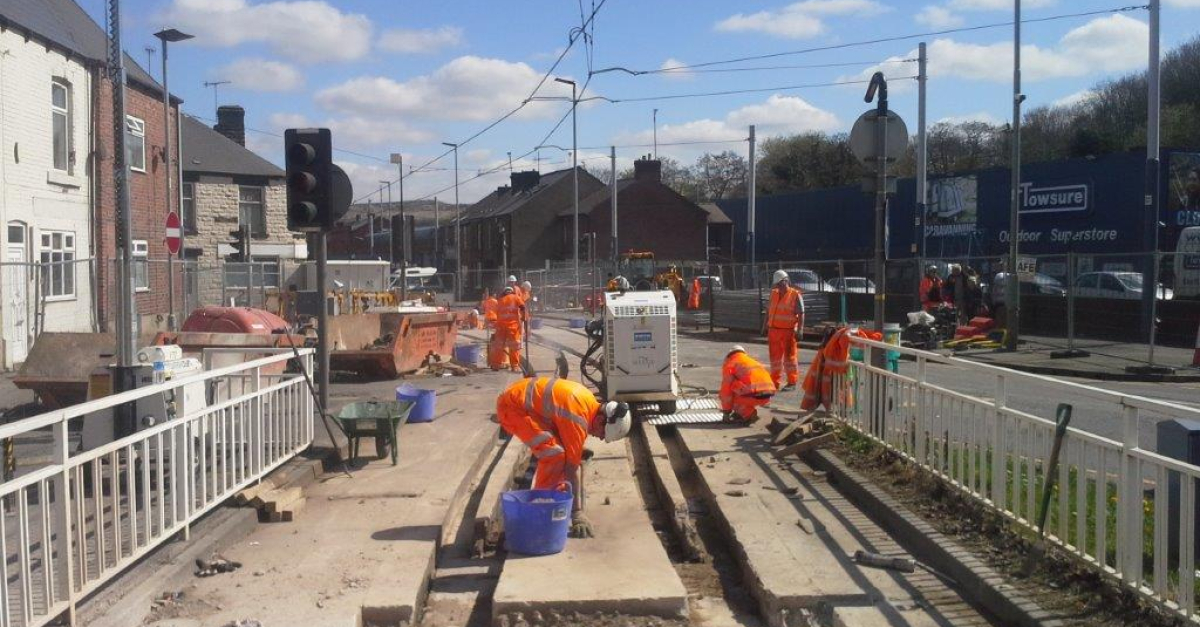 Essential rail replacement section for Stagecoach Supertram completed ...